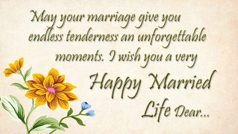 Happy Married Life Wishes Images | Marriage Wishes