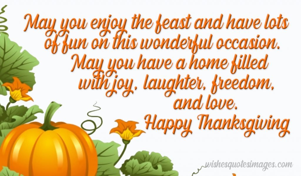 Happy Thanksgiving Wishes, Quotes & Messages With Images