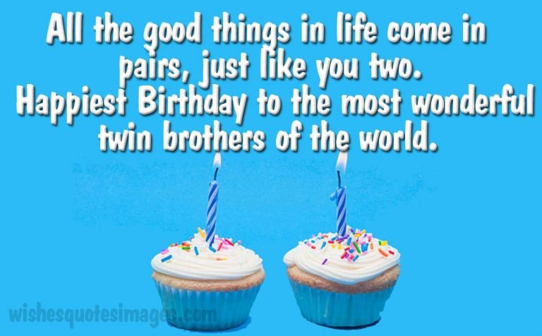 Happy Birthday Twins Wishes, Quotes & Messages With Images