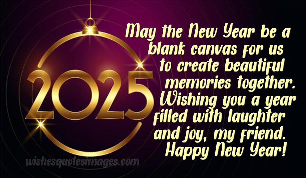 Happy New Year Cards 2025 With Greetings & Messages