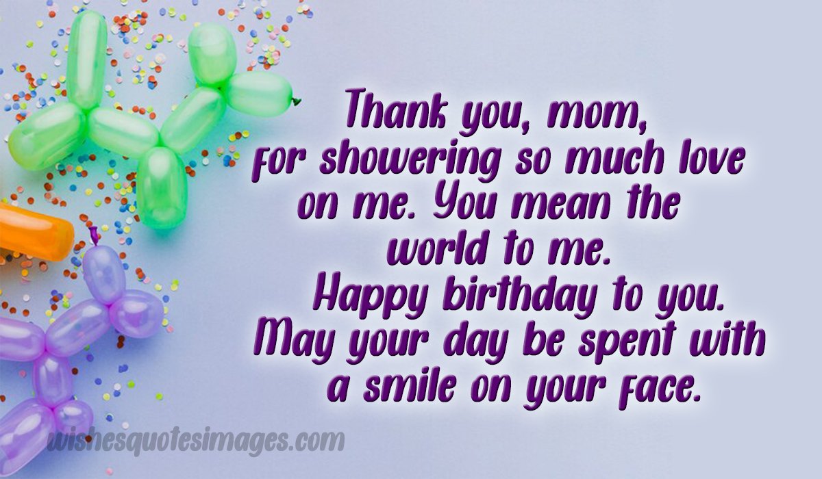 Heart Touching Birthday Wishes For Mom