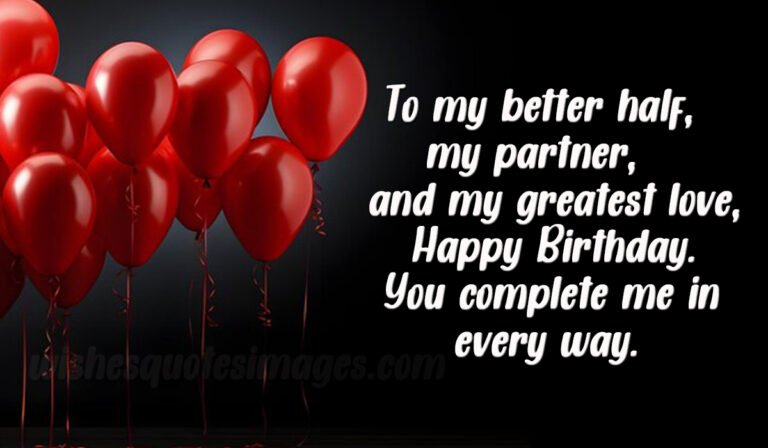 Romantic Birthday Love Quotes & Messages